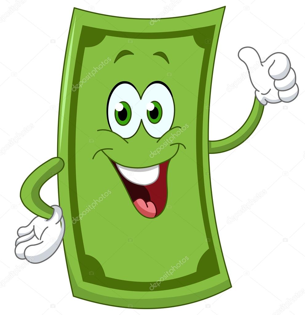 dibujos animados de dólar — Archivo Imágenes Vectoriales © yayayoyo ...