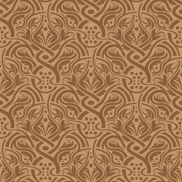 Brown seamless wallpaper pattern — Stock Vector © Zybr78 #5475157