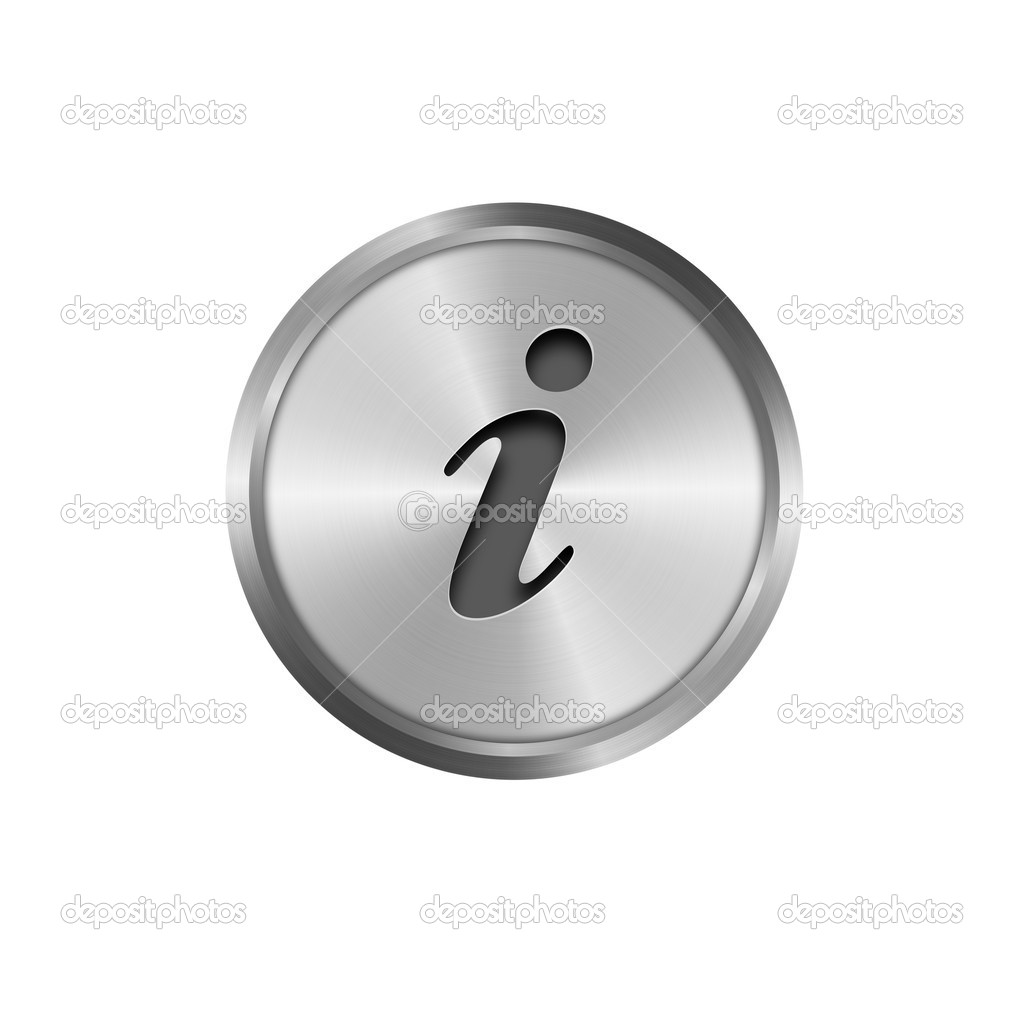 Metal info button — Stock Photo © almir1968 #36868319