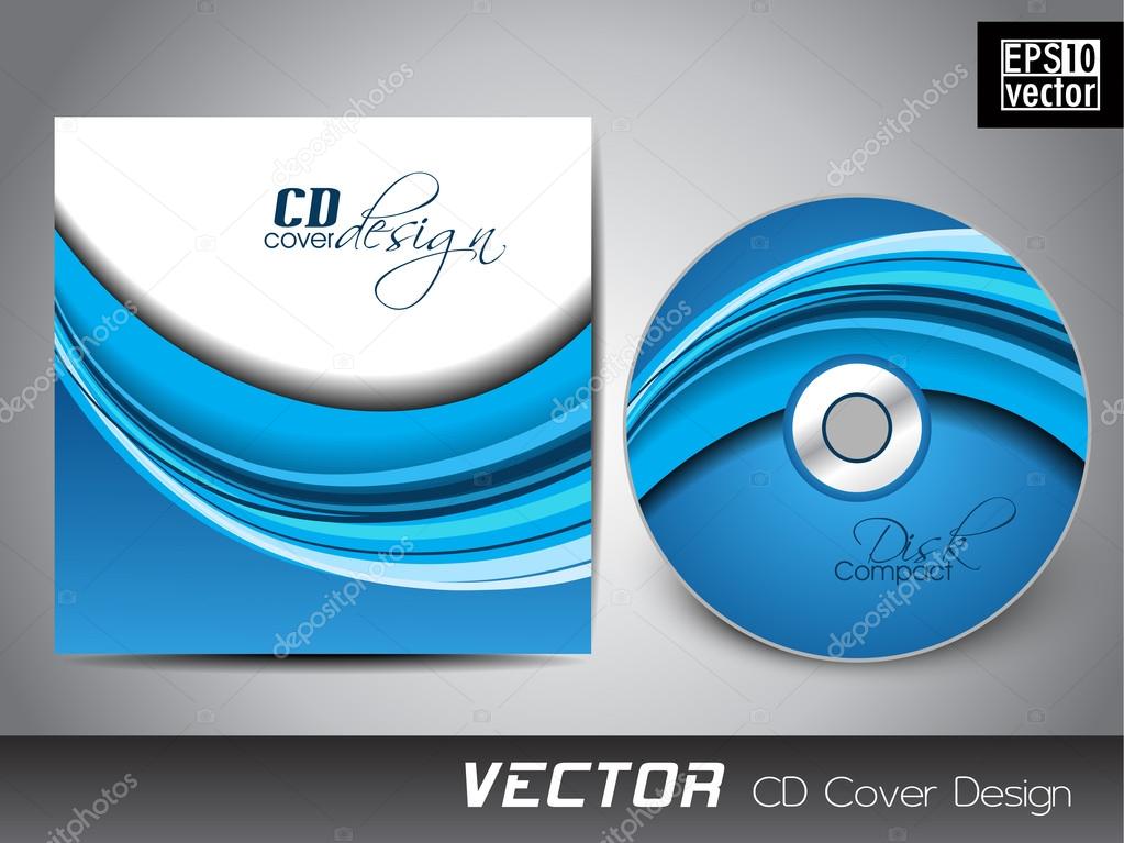 Plantilla de diseño de presentación de portada de CD con espacio de ...