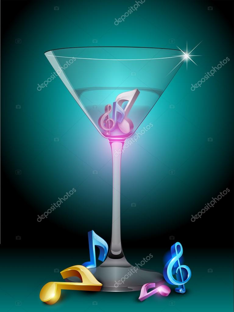 3D musical notes on shiny background. EPS 10. Stock Vector by ...