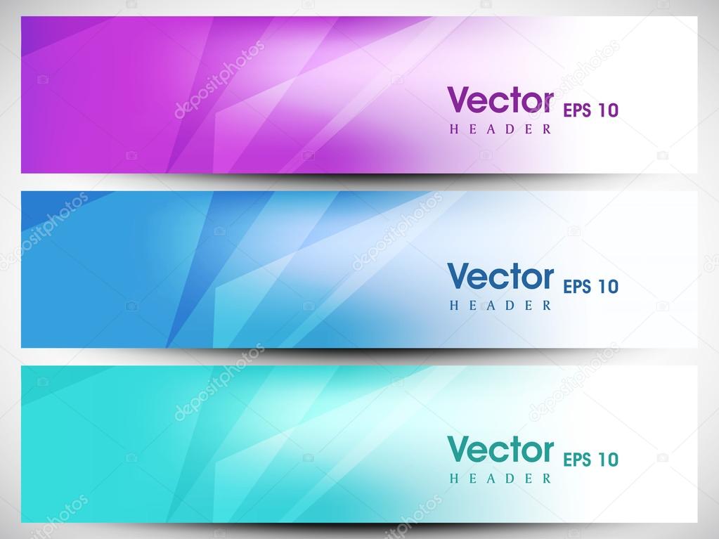 Website header or banner set with beautiful floral design. EPS 1 Stock ... Website header or banner set with beautiful floral design. EPS 1 Stock ...