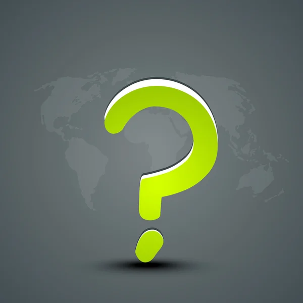 Question Mark With World Globe Stock Vector Image by ©HitToon #61063511
