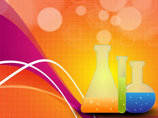 Chemical formula background with laboratory tube — Stock Vector ...