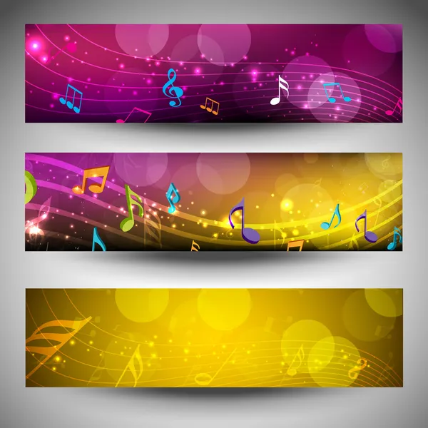 Musical website header or banner set. EPS 10. Stock Vector Image by ...