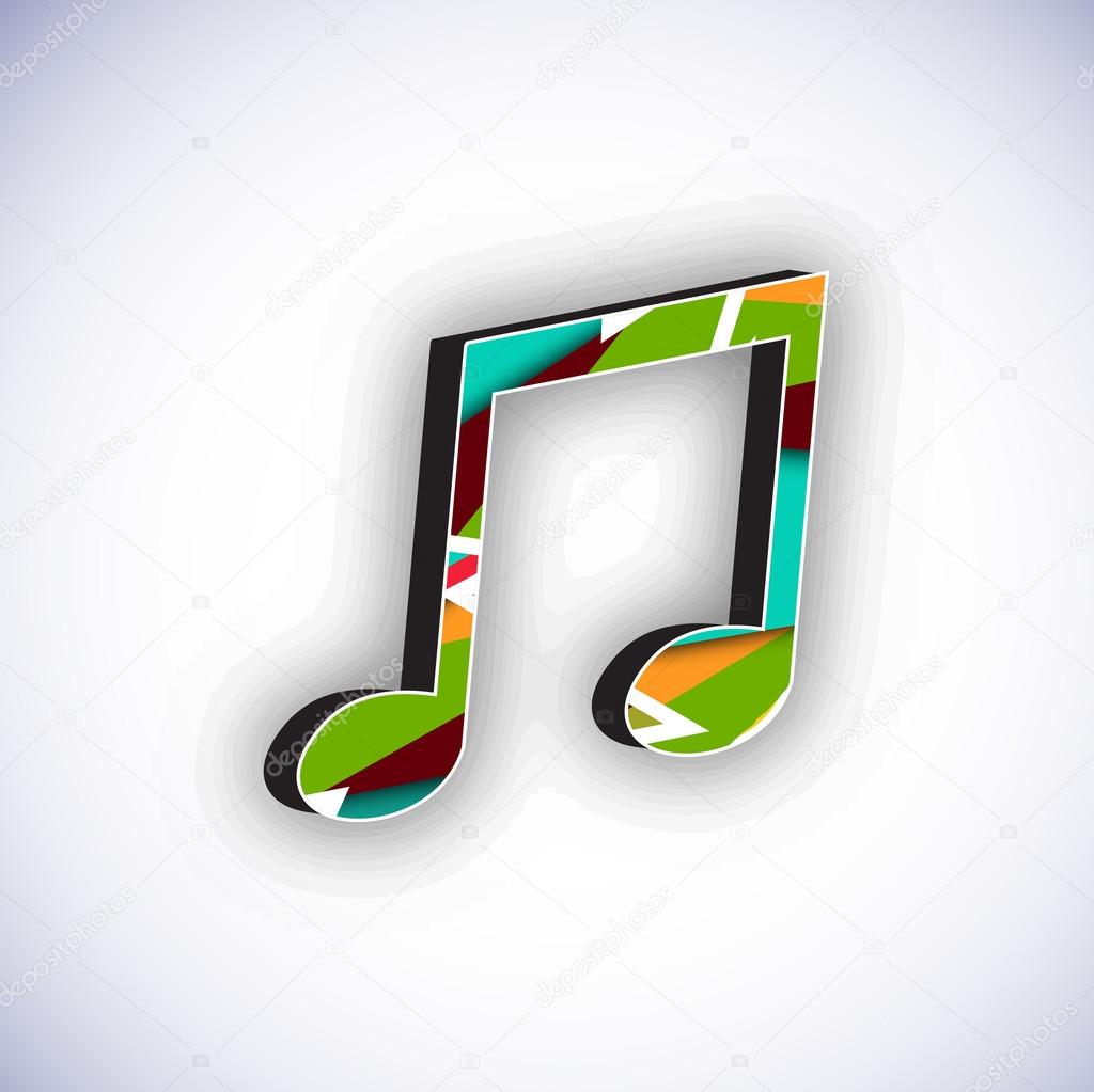 Colorful musical note. Stock Vector by ©alliesinteract 22890100