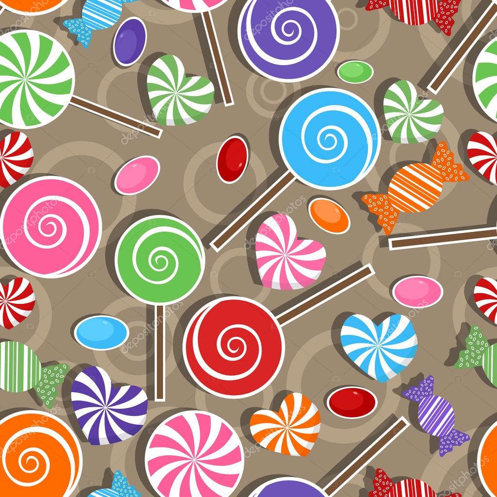 Candy party celebration, seamless pattern background Stock Vector by ...