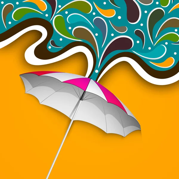 Abstract rainy season background with open umbrellas, — Stock Vector ... Abstract rainy season background with open umbrellas, — Stock Vector ...