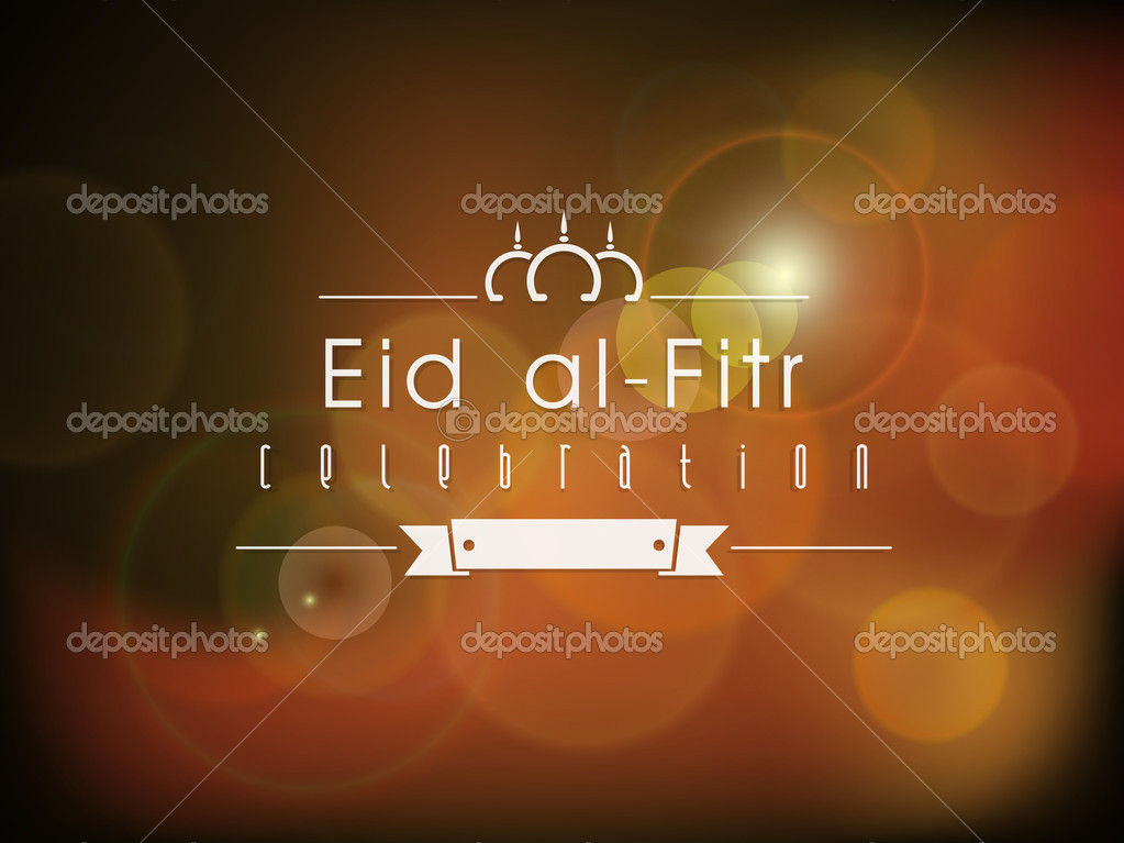 Muslim community festival Eid Mubarak background. Stock Vector Image by ...