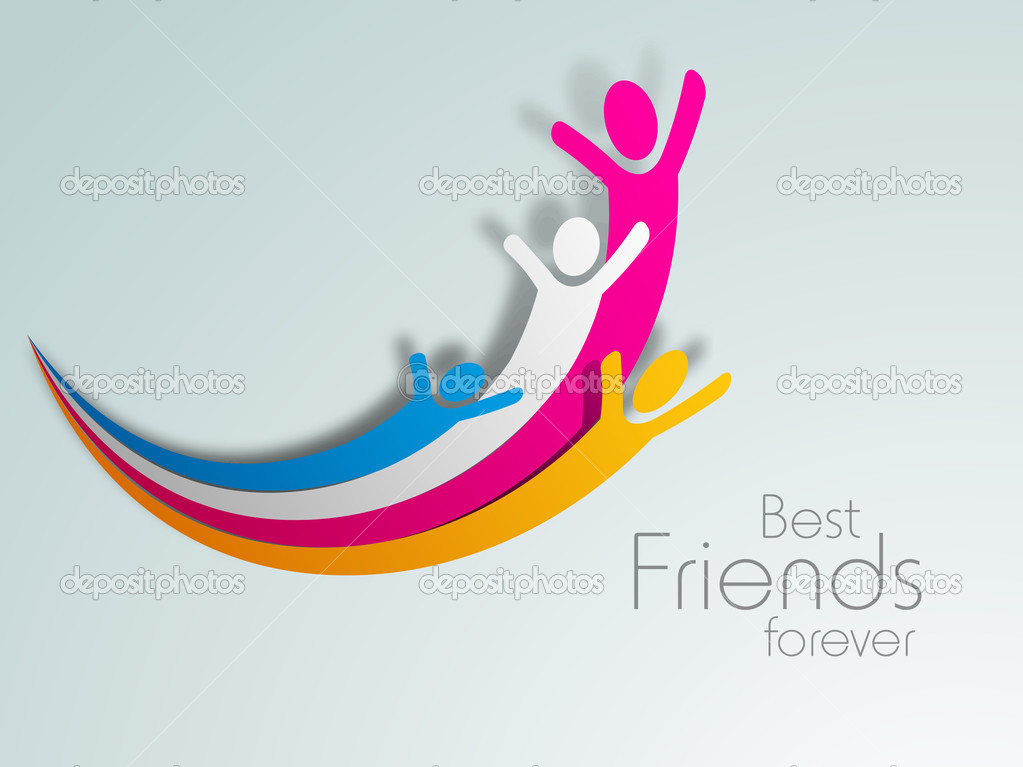 Happy Friendship Day background or concept. Stock Vector by ...
