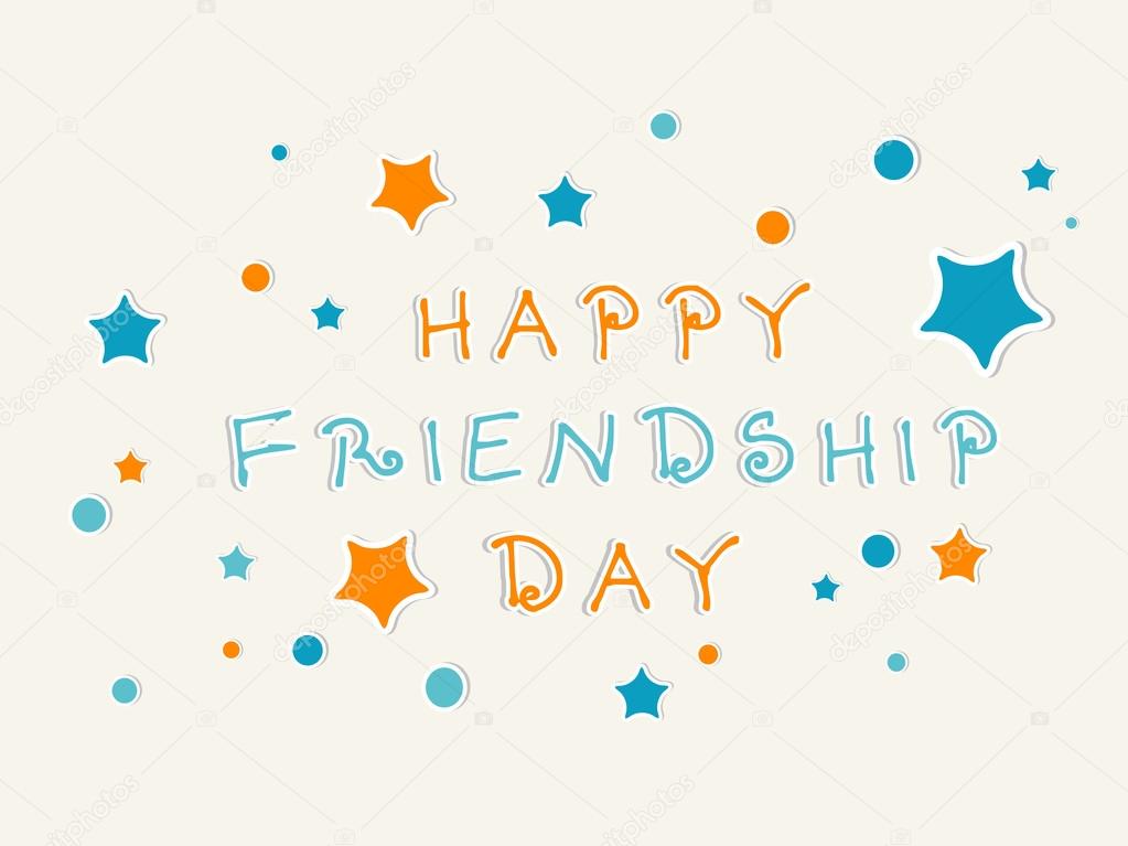 Happy Friendship Day background or concept. Stock Vector by ...