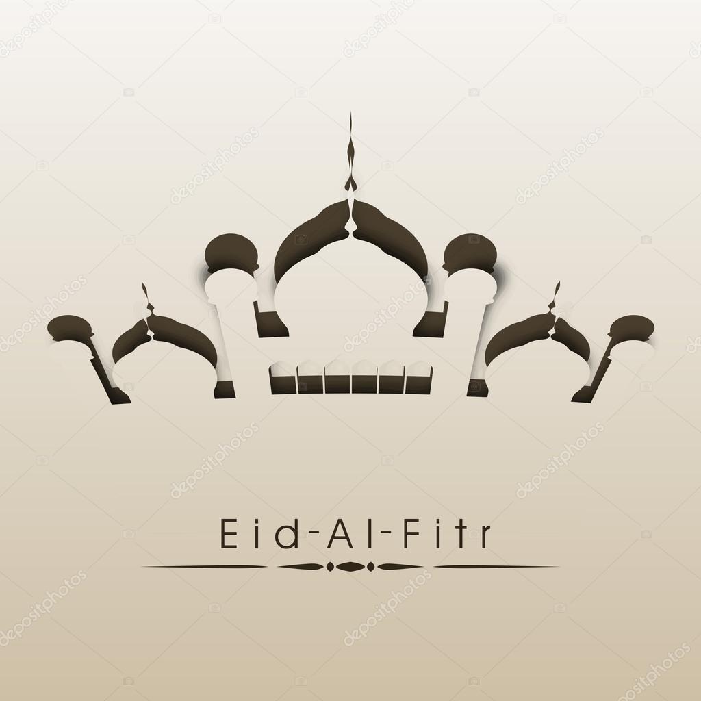 Muslim community festival Eid Mubarak background. Stock Vector Image by ...