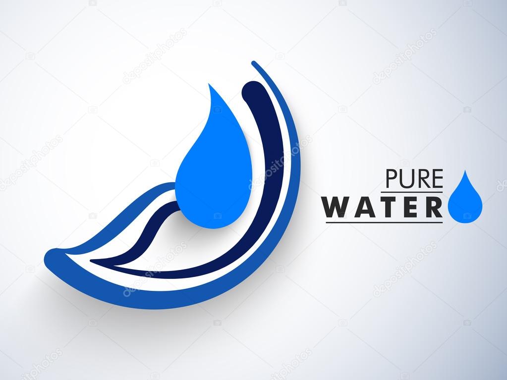 Abstract water background, nature concept. — Stock Vector ...