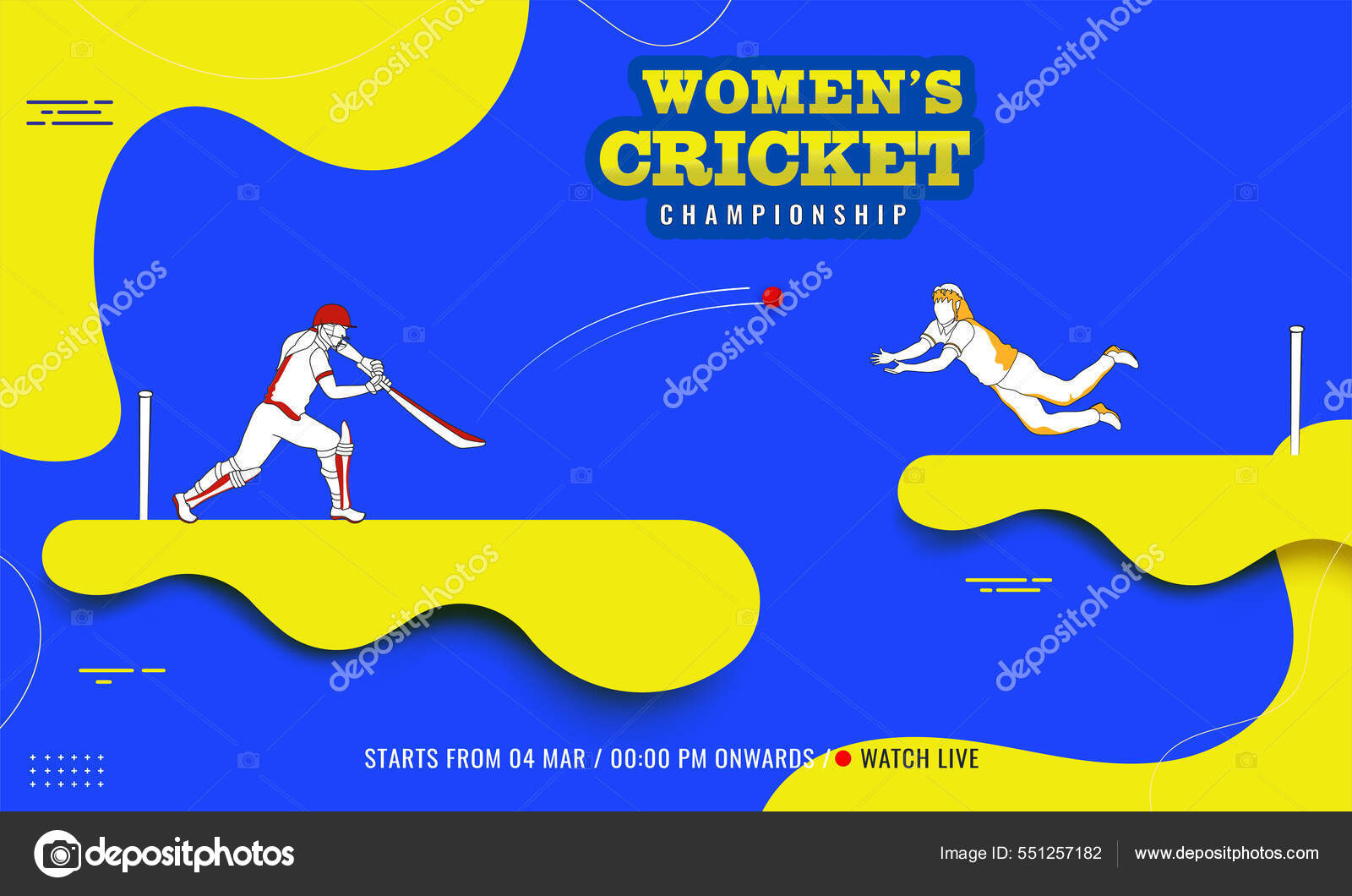 Sticker Style Women's Cricket Championship Text Battle Player Fielder ...