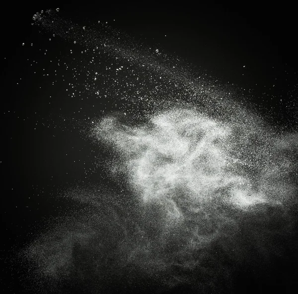White powder exploding isolated on black Stock Photo by ©nejron 50514029