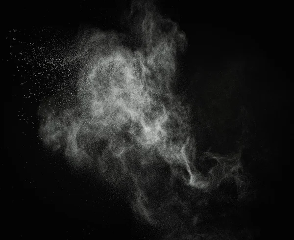 White powder exploding isolated on black Stock Photo by ©nejron 49626053