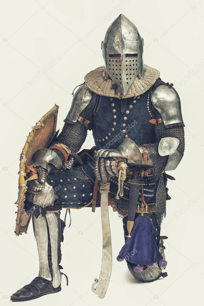 Knight with weapon — Stock Photo © fxquadro #43740169