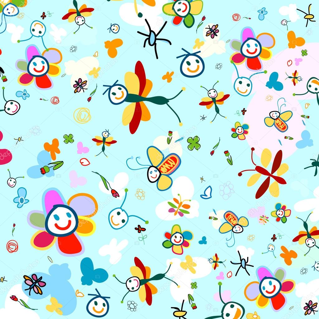 Fondo para niños — Archivo Imágenes Vectoriales © dip2000 #20423409