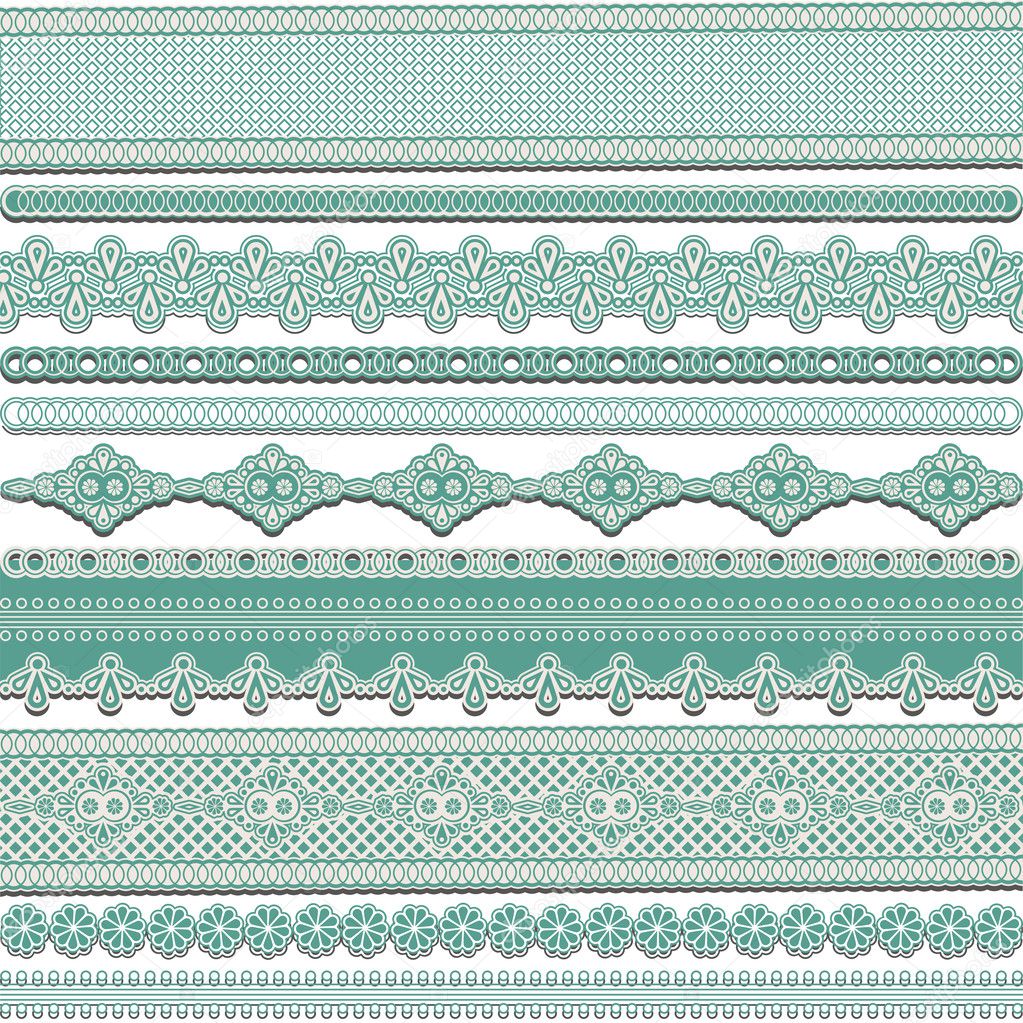 Lace ribbons — Stock Vector © dip2000 #26406915