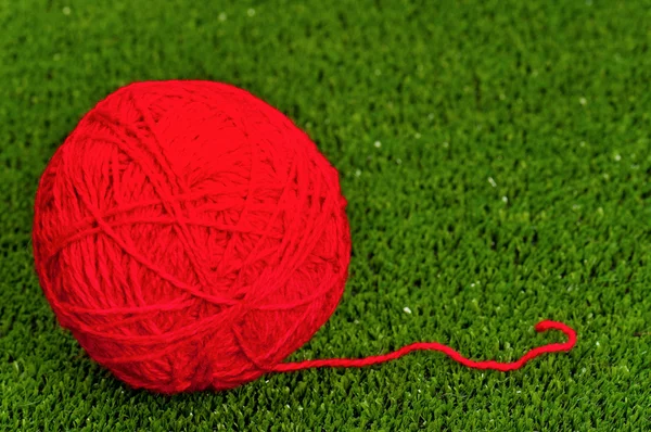 Red ball of yarn | Red ball of yarn — Stock Photo © DenisNata #10102922