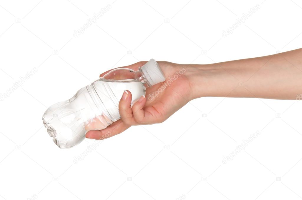 Hand with bottle of water Stock Photo by ©DenisNata 25674563