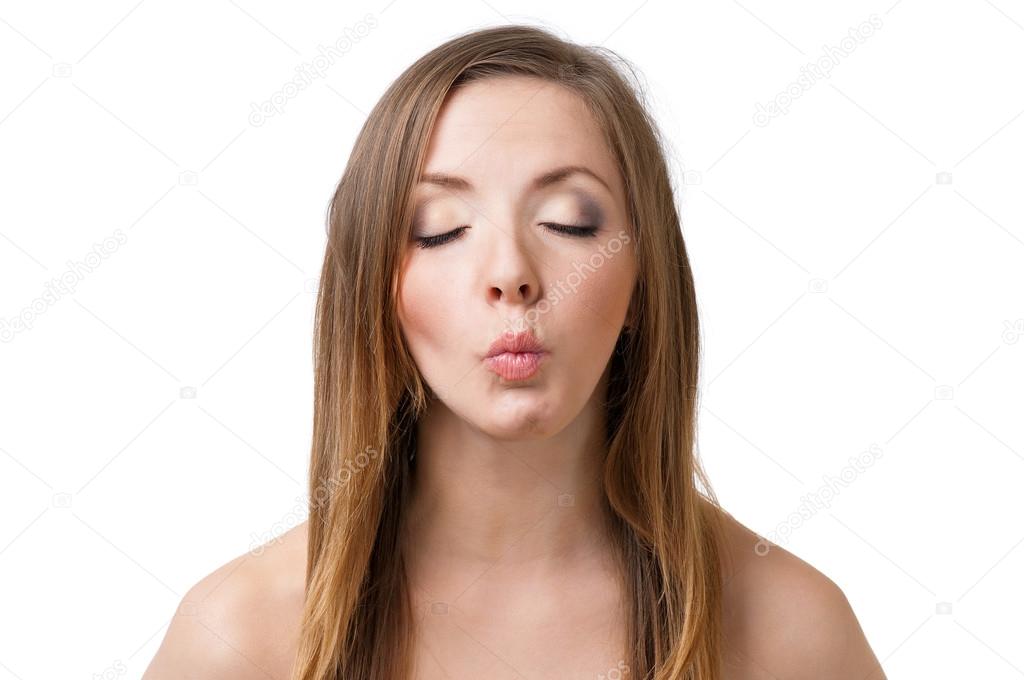 Woman send a kiss — Stock Photo © DenisNata #42832393