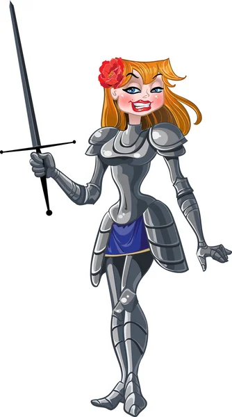 Noble princess knight with sword Stock Vector Image by ©yadviga #1414593