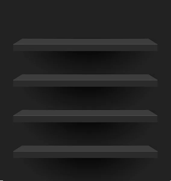 Black shelf background Vector Art Stock Images | Depositphotos