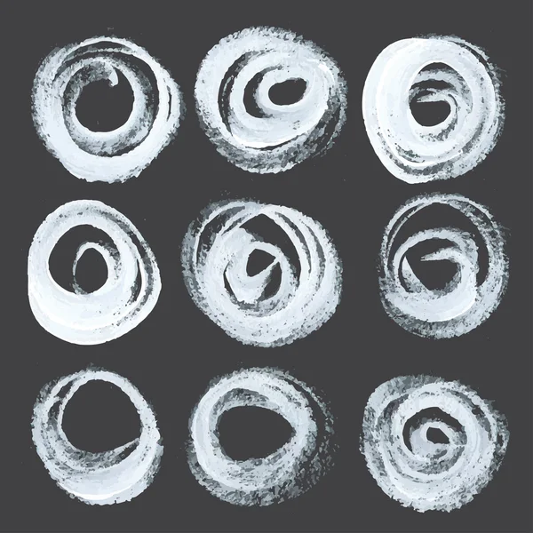 Set of abstract round brush strokes Stock Vector Image by ©yadviga ...