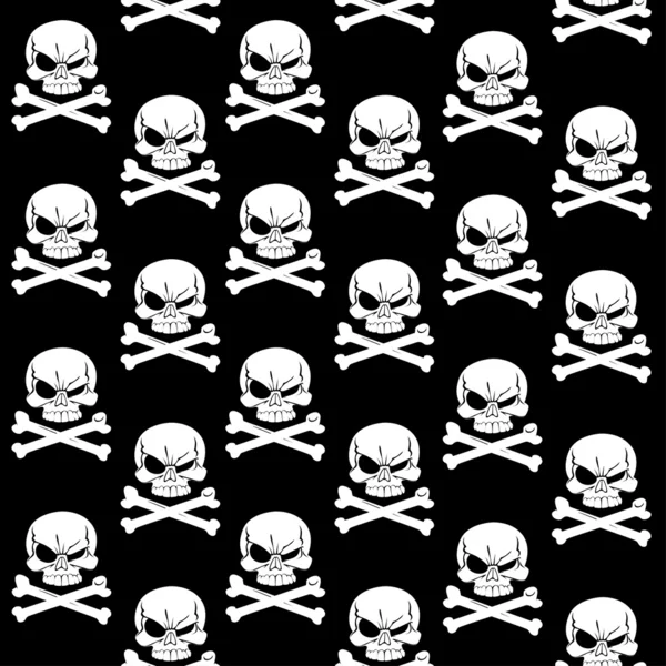 Jolly Roger black seamless background Stock Vector Image by ©yadviga ...
