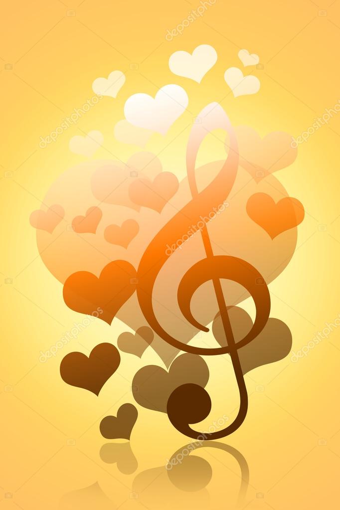 Love, Hearts, Fall, Music Stock Illustration by ©Skovoroda #31885495
