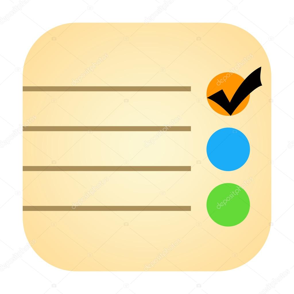 Checklist icon — Stock Photo © Skovoroda #33701749