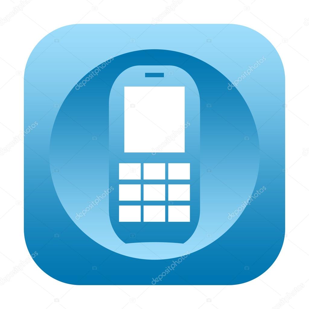 Ikona telefonu komórkowego — Zdjęcie stockowe © Skovoroda #35563051