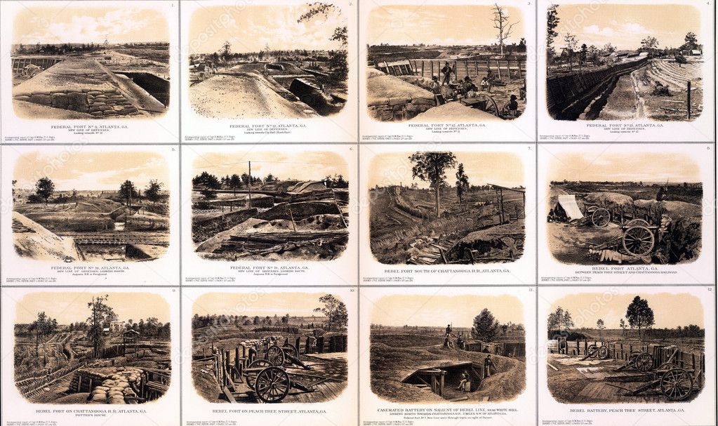 Fortifications, artillery and trenches Stock Photo by ©cascoly 12740693