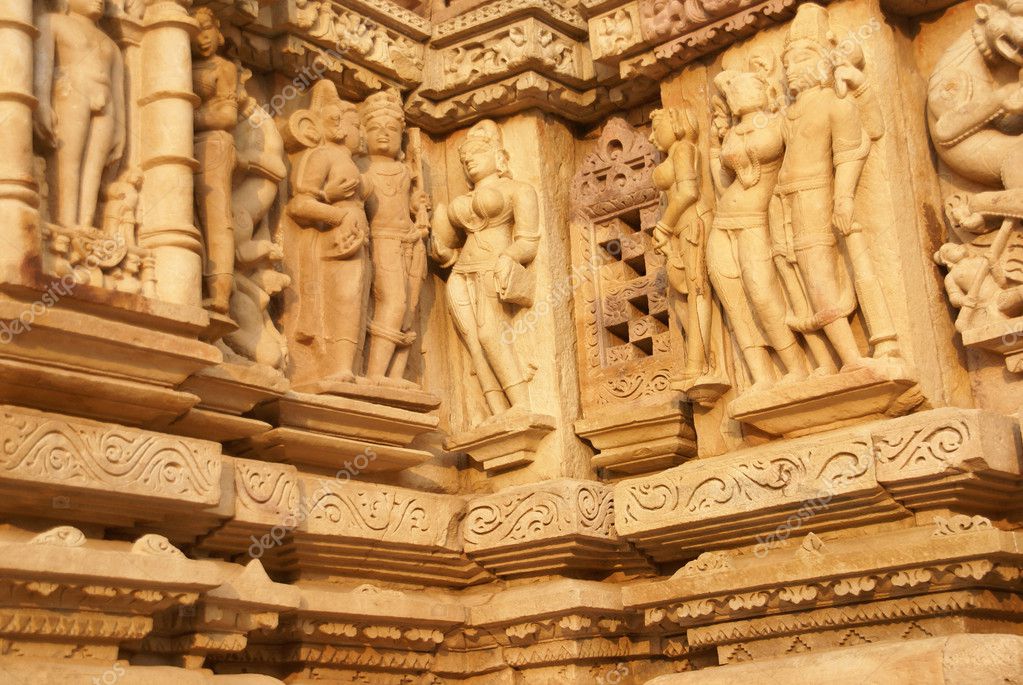 Sculptures of loving couples, mythical figures — Stock Photo © cascoly ...