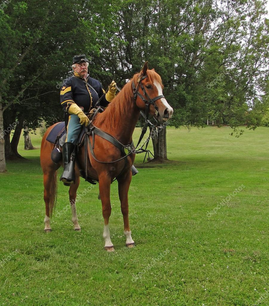 Union cavalry sergeant on his horse – Stock Editorial Photo © cascoly ...