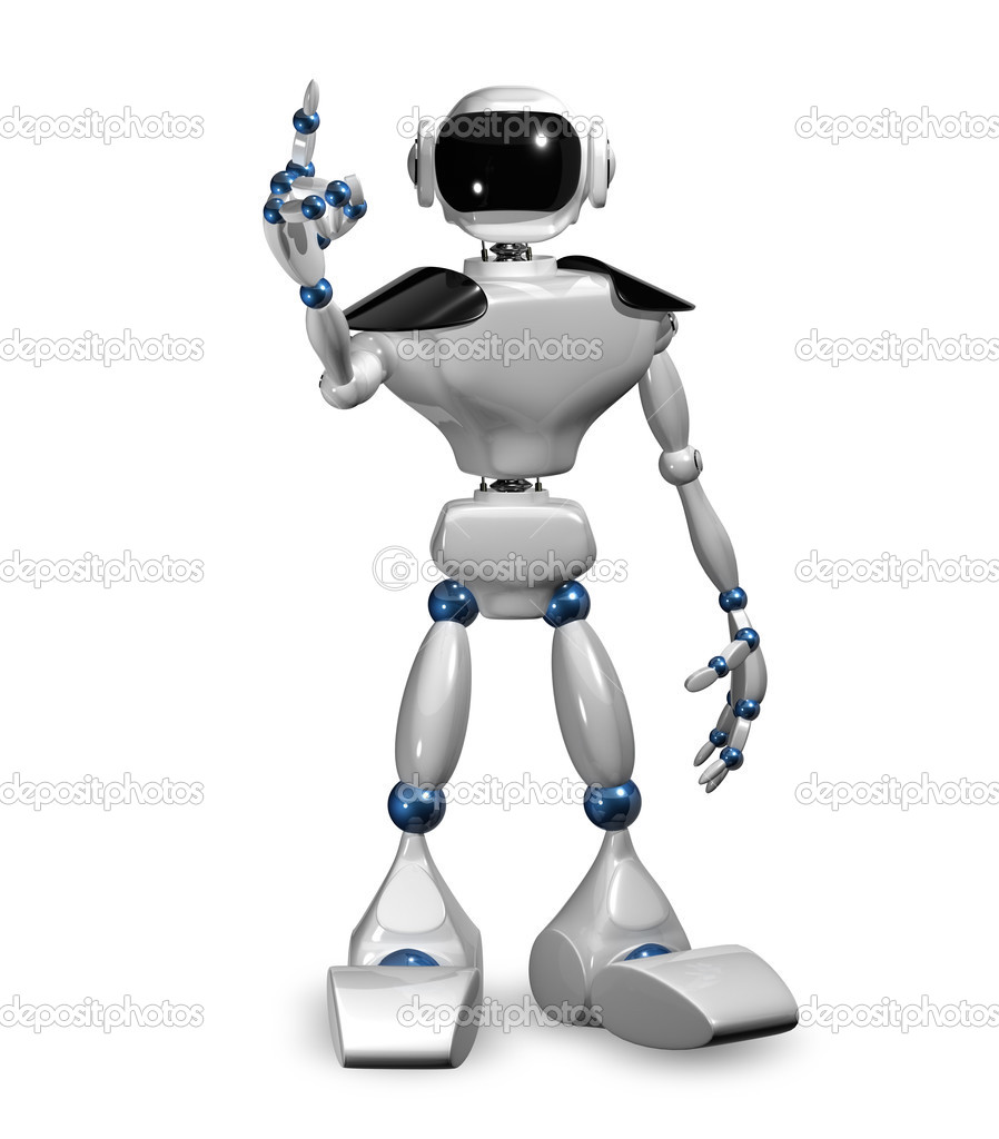 White robot Stock Photo by ©brux17 38714989