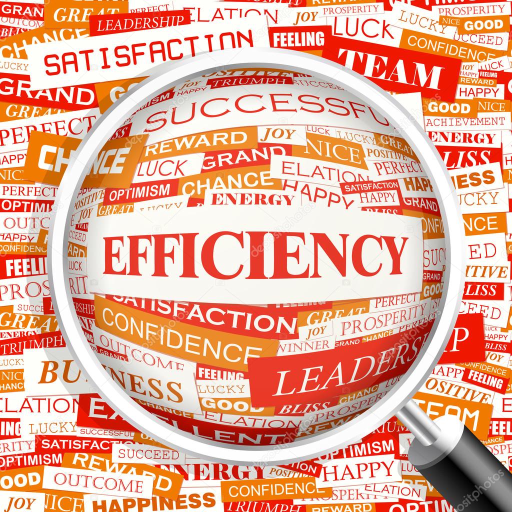 EFFICIENCY. Stock Vector Image by ©studiom1 #26103743