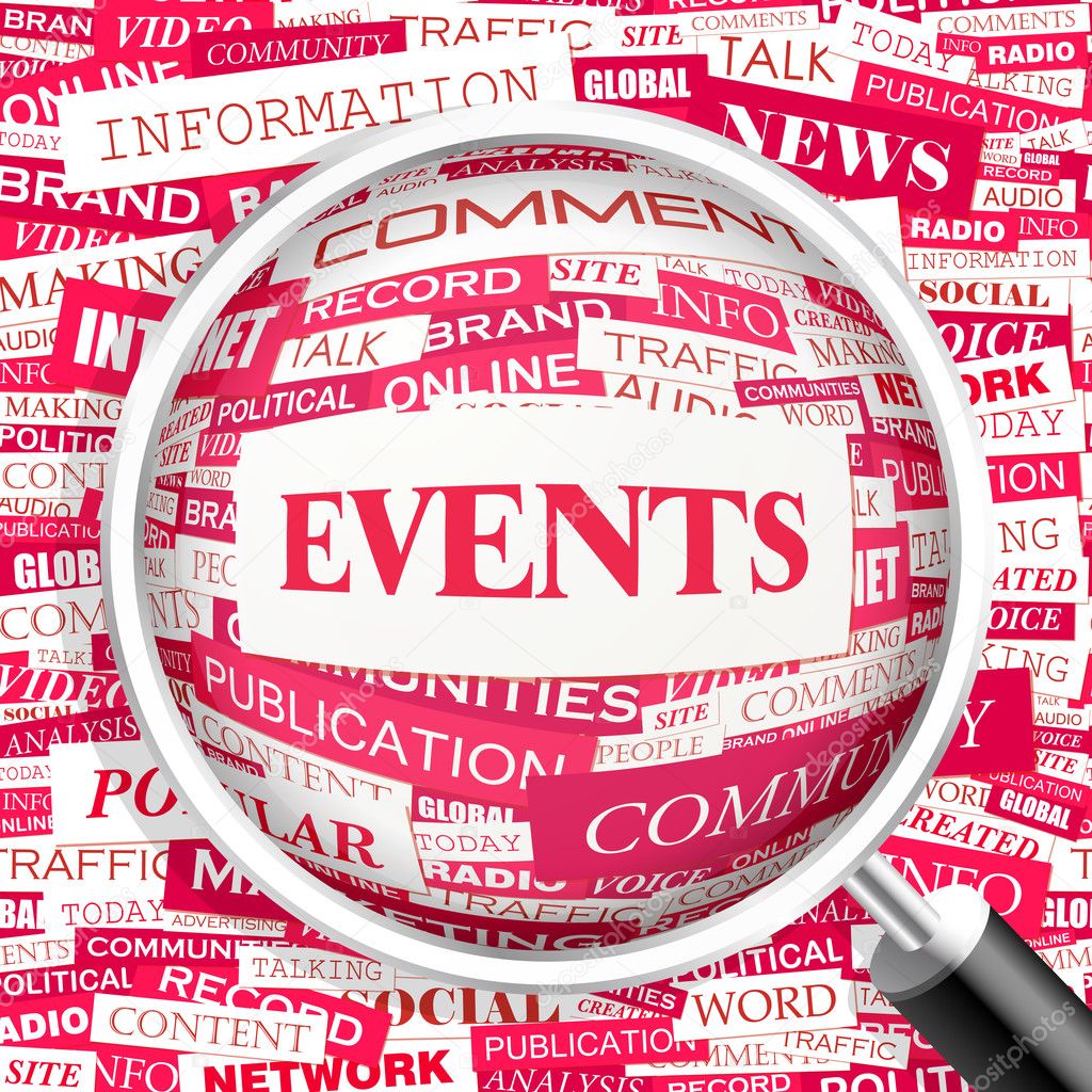 EVENTS. Stock Vector Image by ©studiom1 #26104873