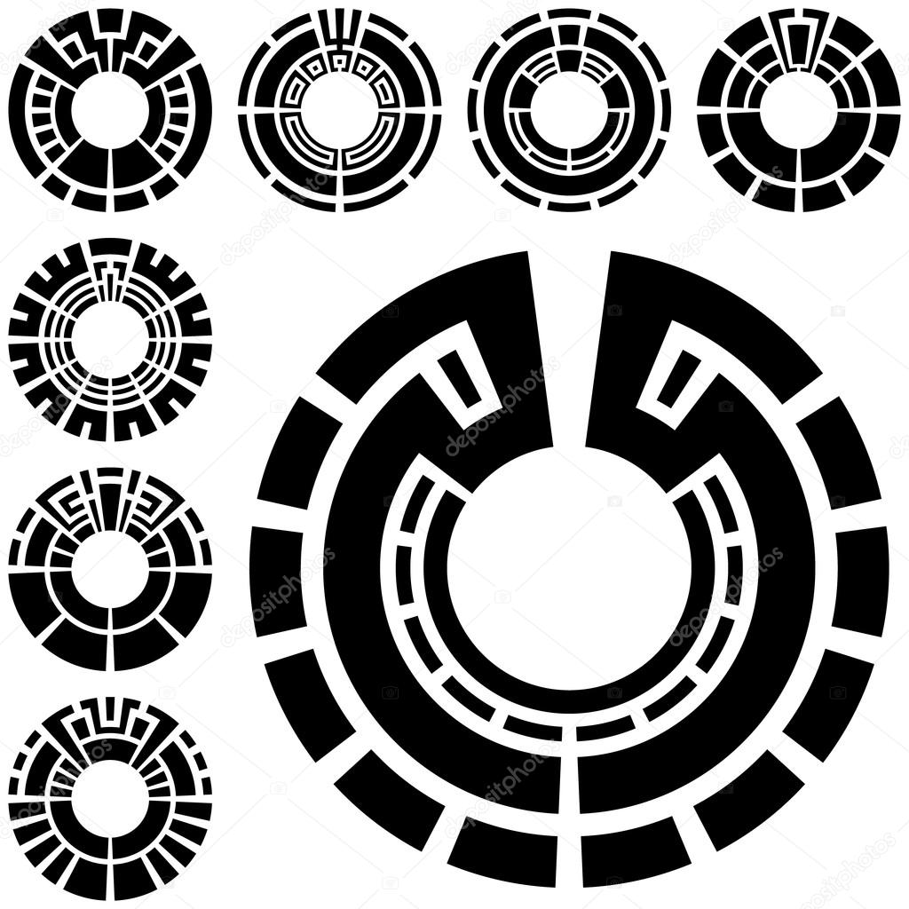 Collection of different graphic elements Stock Vector Image by ...