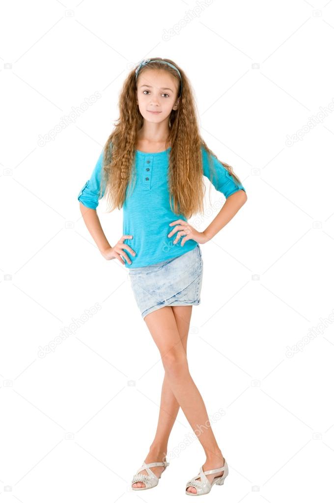 Girl in the blue blouse Stock Photo by ©Yurriy 20398287