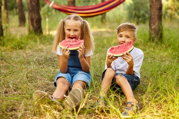 Children eating watermelon Stock Photos, Royalty Free Children eating ...