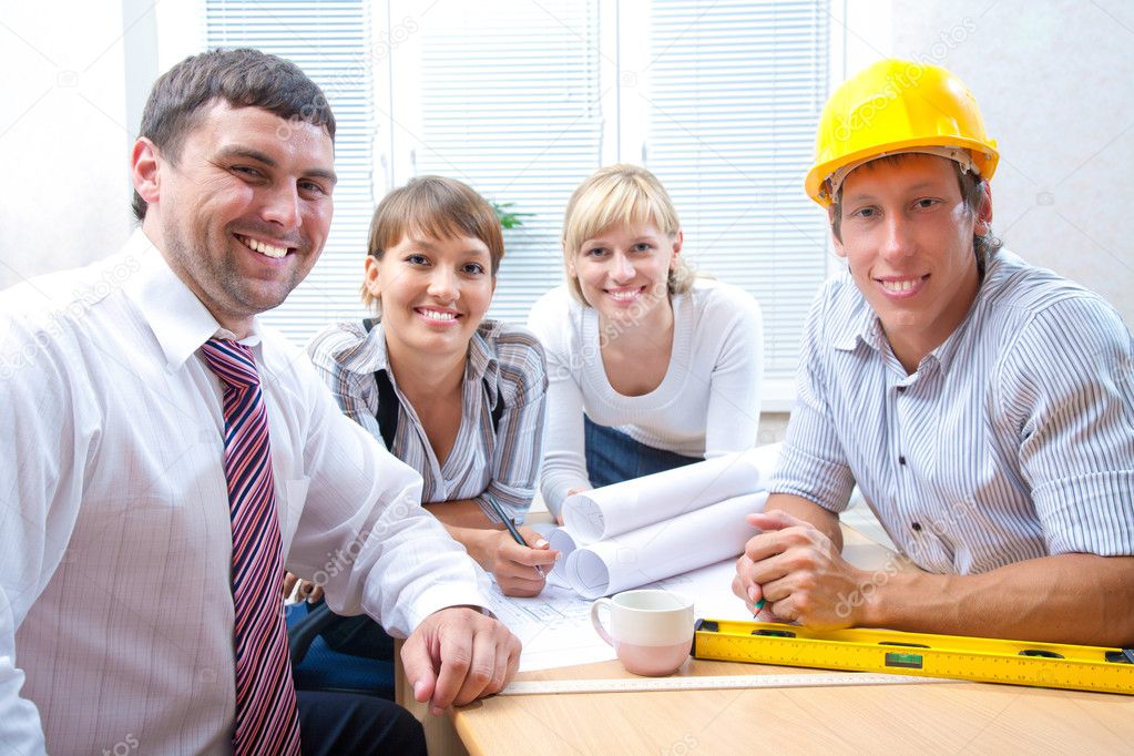 Meeting the team of engineers — Stock Photo © yanlev #19411447