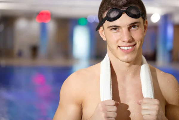 Young man swimmer - Stock Image - Everypixel
