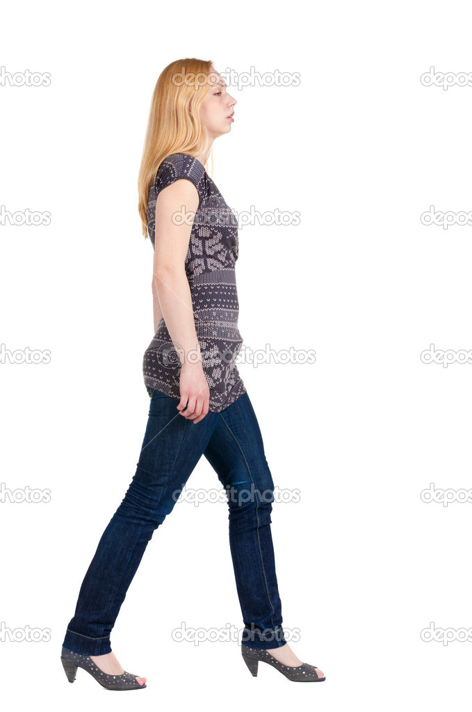 Back view of walking woman . Stock Photo by ©ghoststone 12581620