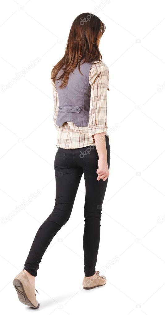 Back view of going woman Stock Photo by ©ghoststone 13755144