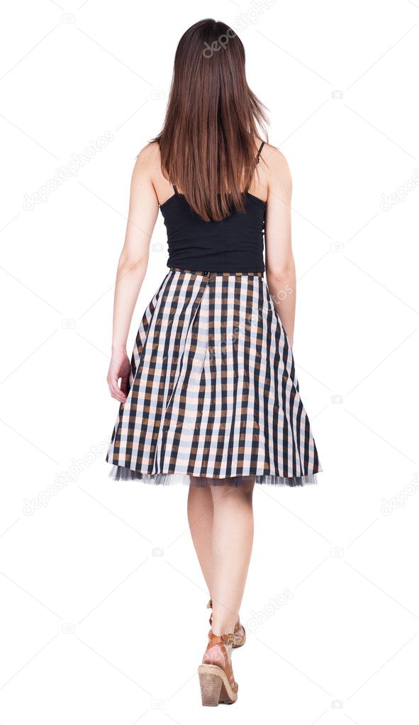 Back view of walking woman . Stock Photo by ©ghoststone 29049109