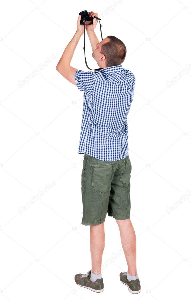 Back view of man photographing. — Stock Photo © ghoststone #29049347