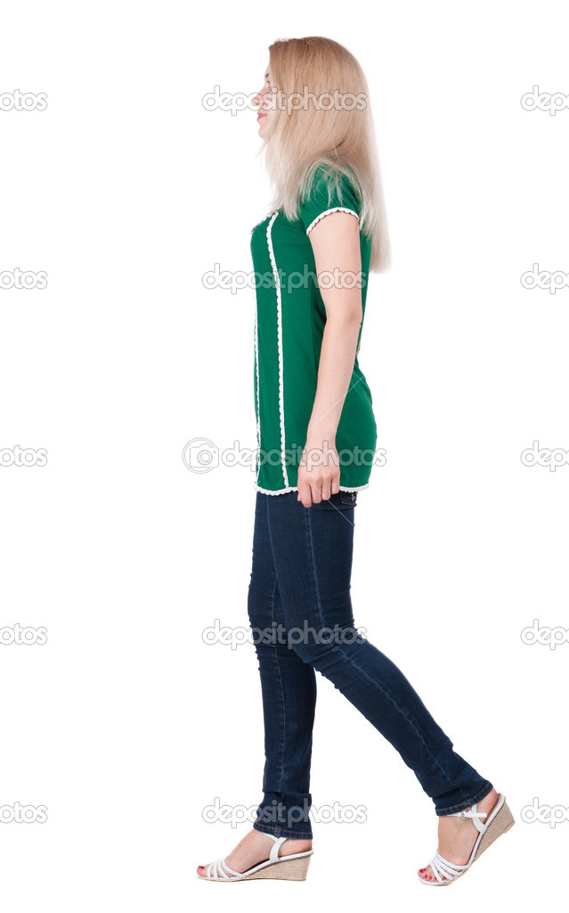 Back view of walking woman. Stock Photo by ©ghoststone 29057453
