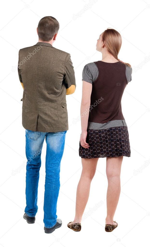 Back view of young couple looking away Stock Photo by ©ghoststone 51278197